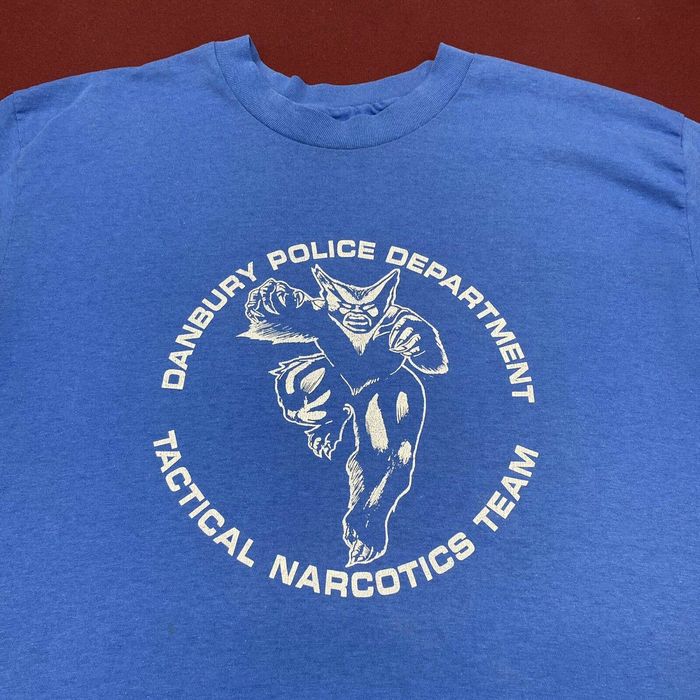 Vintage Vintage 90’s Danbury Police Tactical Narcotics Team Shirt | Grailed