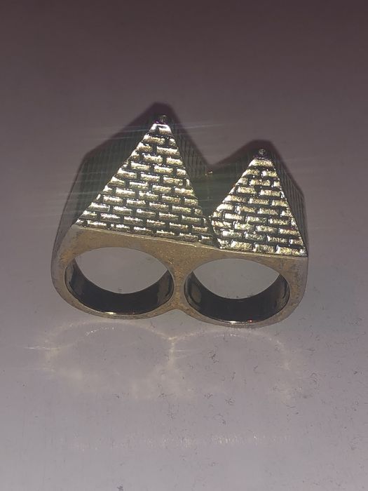 Black Scale BLVCK SCVLE DOUBLE PYRAMID RING A$AP ROCKY A$AP MOB | Grailed