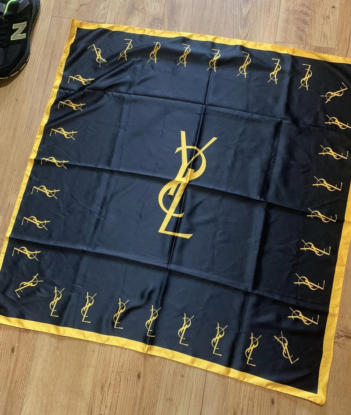 Yves Saint Laurent Ysl bandana scarf monogram | Grailed