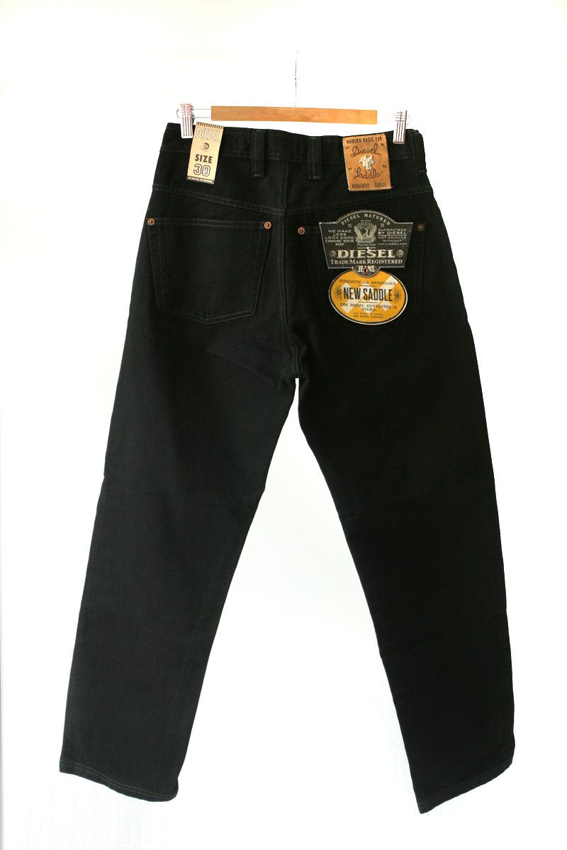 Diesel Diesel Italy Silver Saddle Jeans Vintage 90's Black 30 DS | Grailed