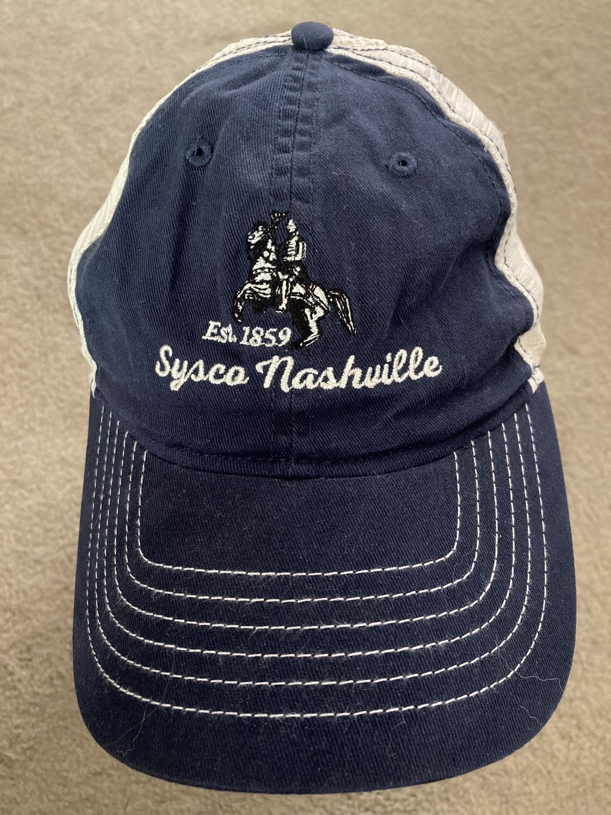 Snap Back × Trucker Hat × Vintage Sysco Nashville 1859 mesh Snapback ...