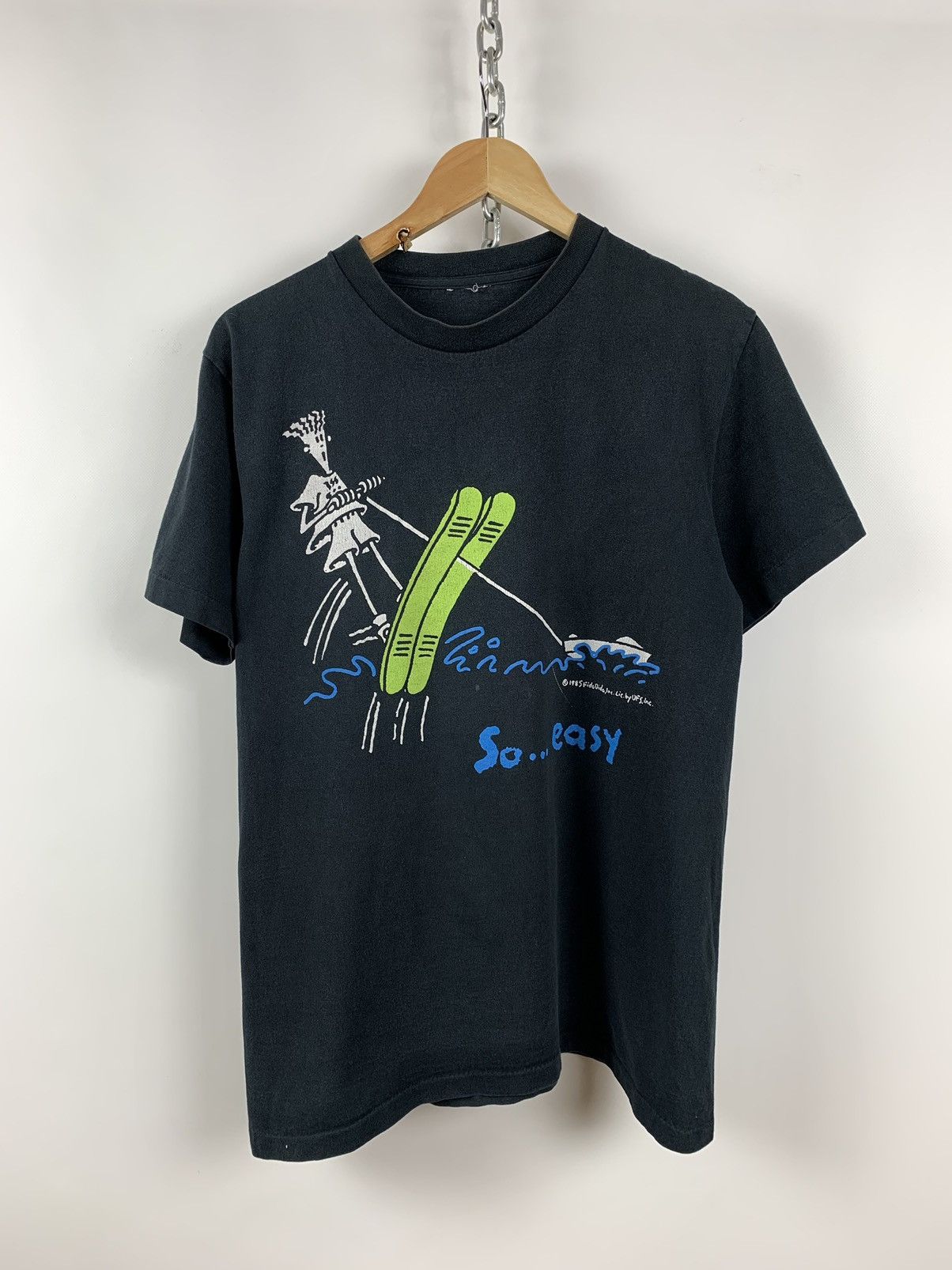 Vintage 1985 Vintage Fido Diso So Easy Water Skiing T-Shirt | Grailed