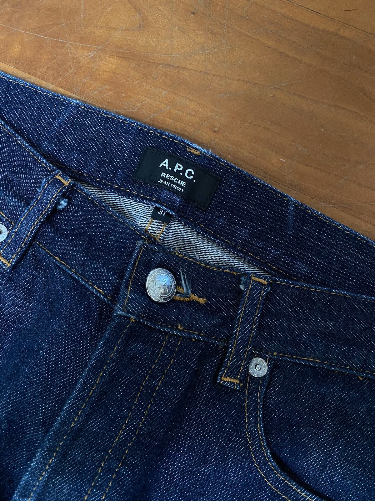 A.P.C. CHRISTMAS SALE: APC Rescue Droit Straight Fit Indigo Denim | Grailed