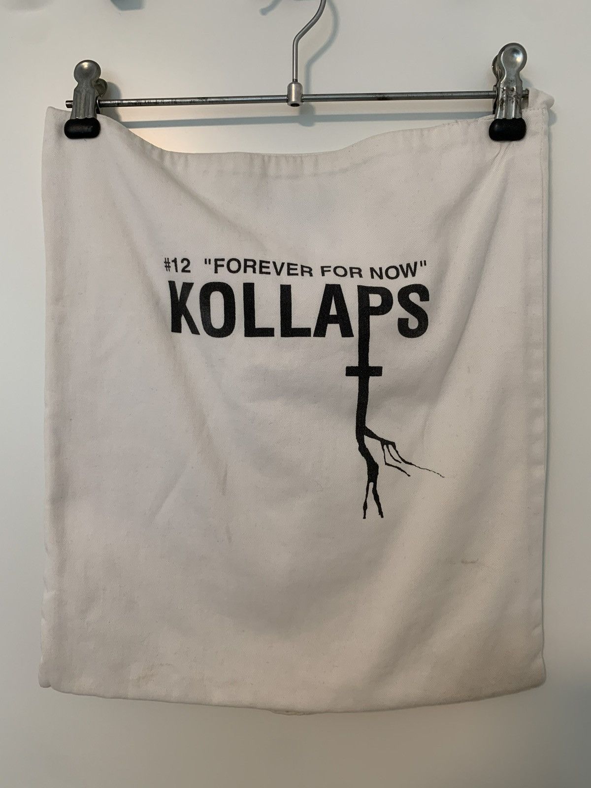 Raf Simons SUPER RARE S/S 2002 Kollaps Cotton Canvas Tote Bag | Grailed
