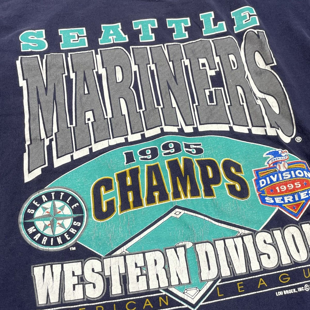 MLB × Vintage 1995 Seattle Mariners Western Division Champs Baseball ...
