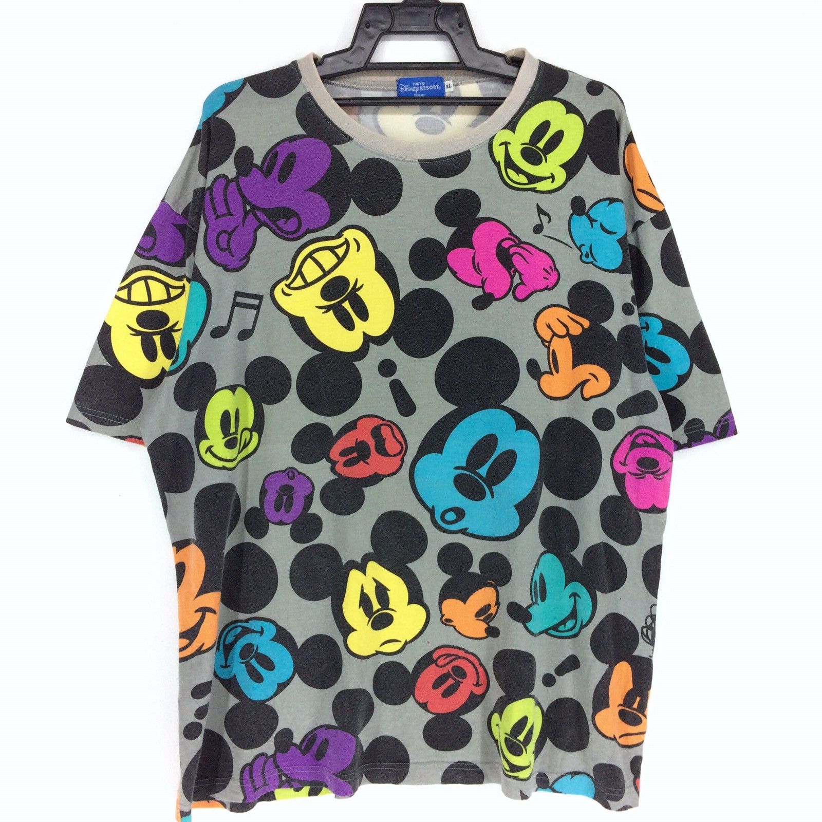 Mickey Mouse × Streetwear Vintage Mickey Mouse Short Sleeve Roundneck 0465