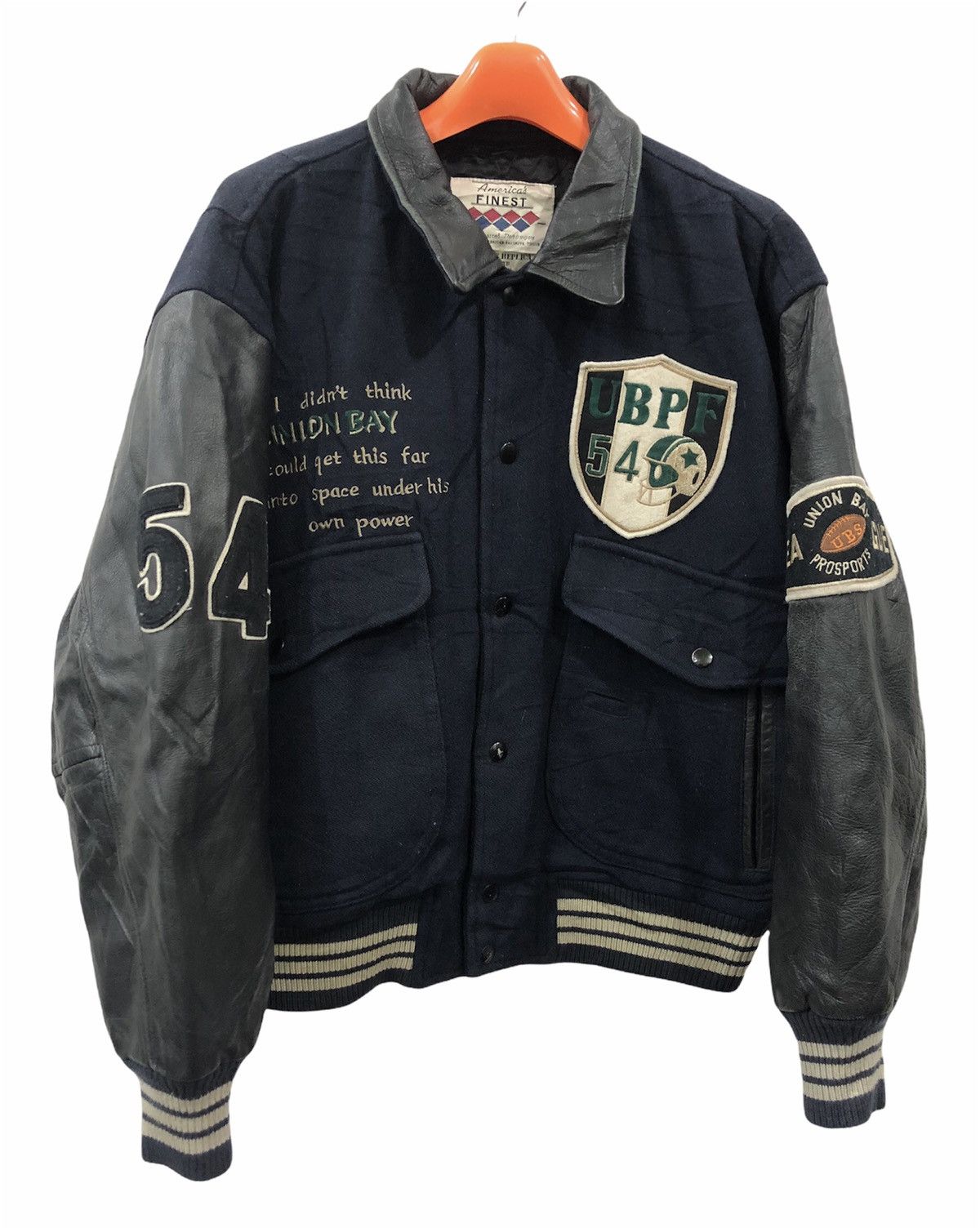 Varsity Jacket × Vintage Union Bay Pro Football League Vintage Varsity ...