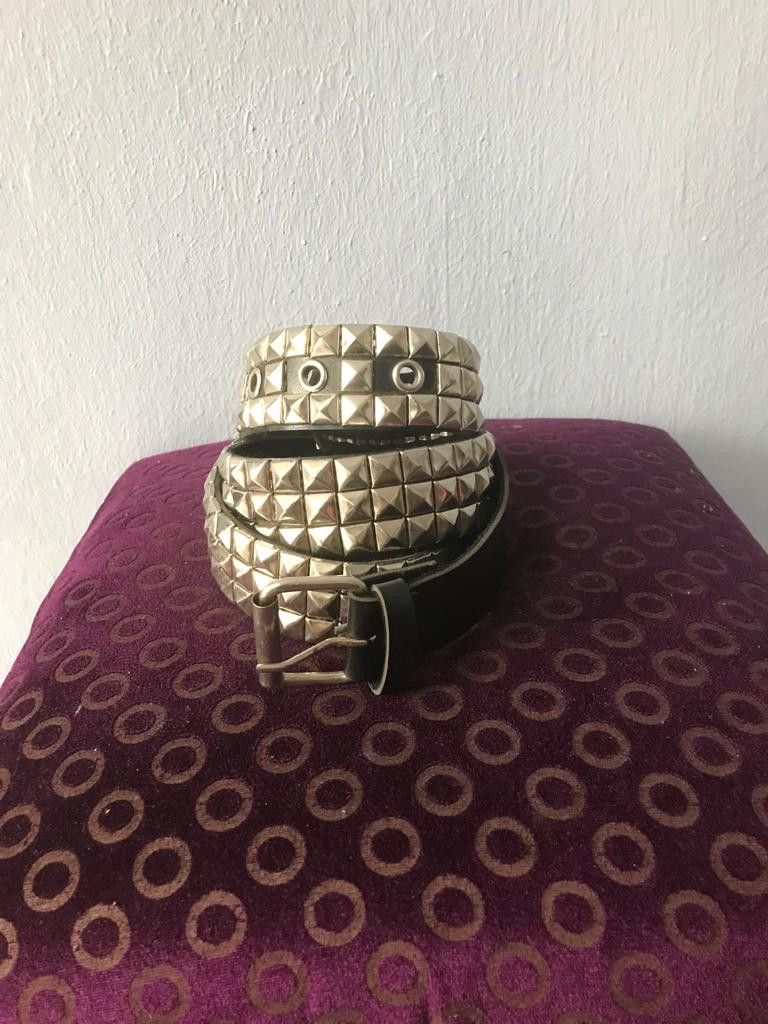 Custom Custom spike punk rock gothic style black belt | Grailed