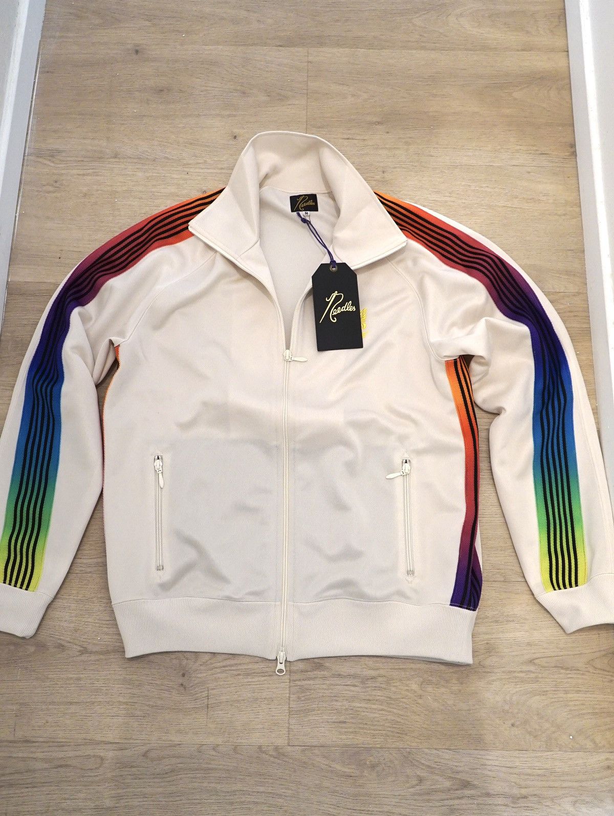 AWGE × Needles Needles x AWGE Poly Smooth Twist Tape Track Jacket | Grailed