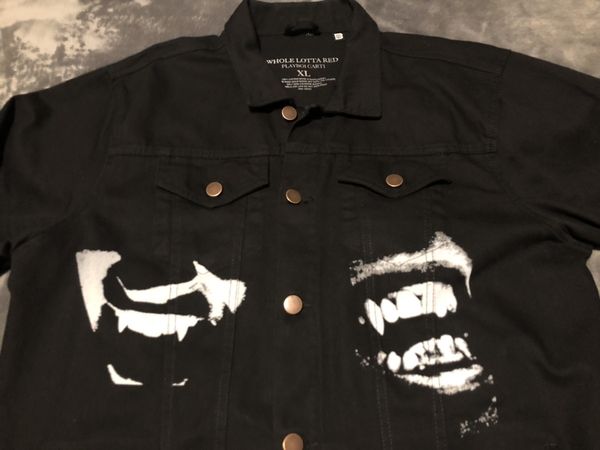 Playboi Carti Playboi Carti Whole Lotta Red Denim Jacket | Grailed