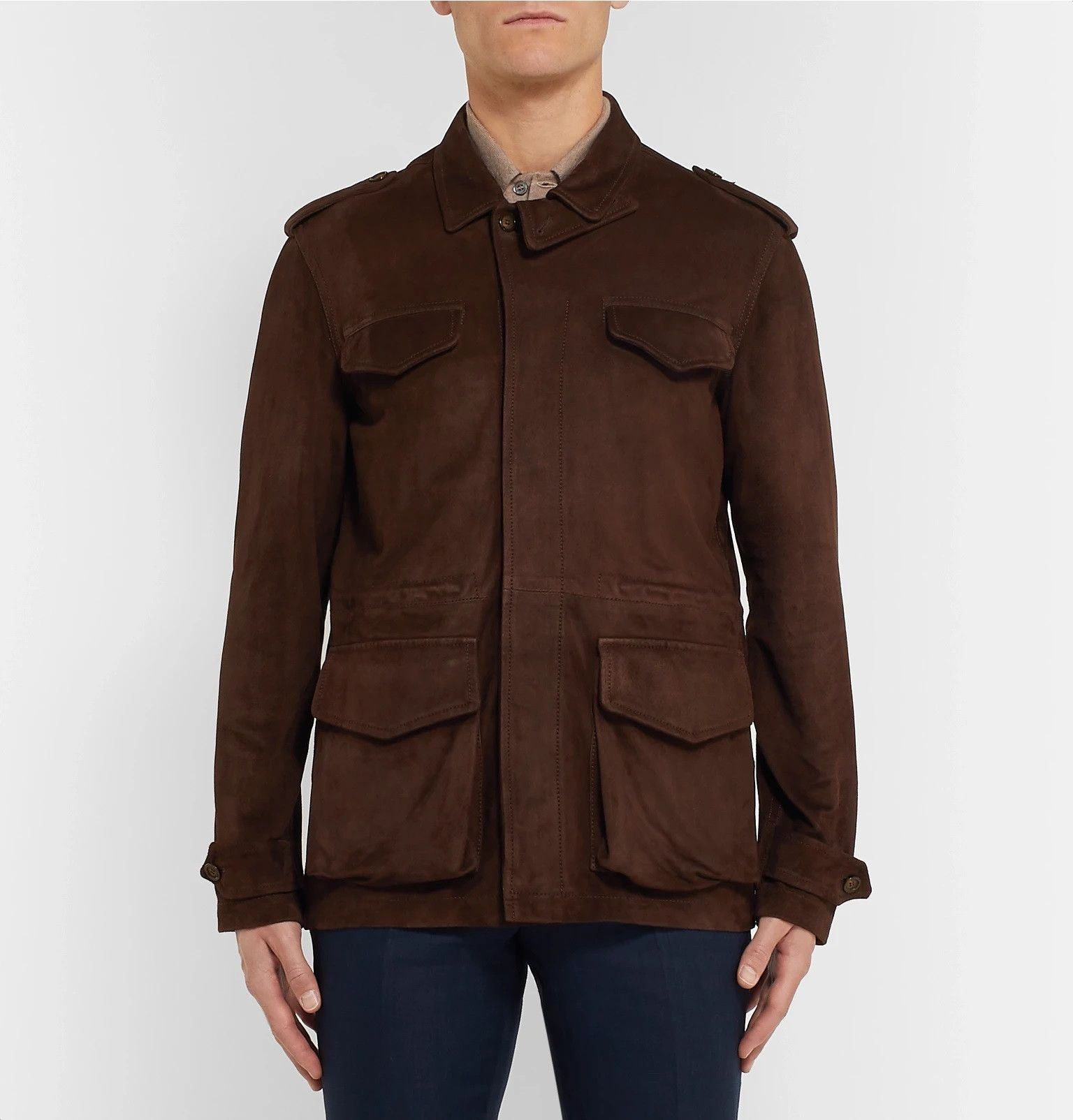 Kingsman × Valstar Kingsman x Valstar Field Jacket - Brown Suede | Grailed