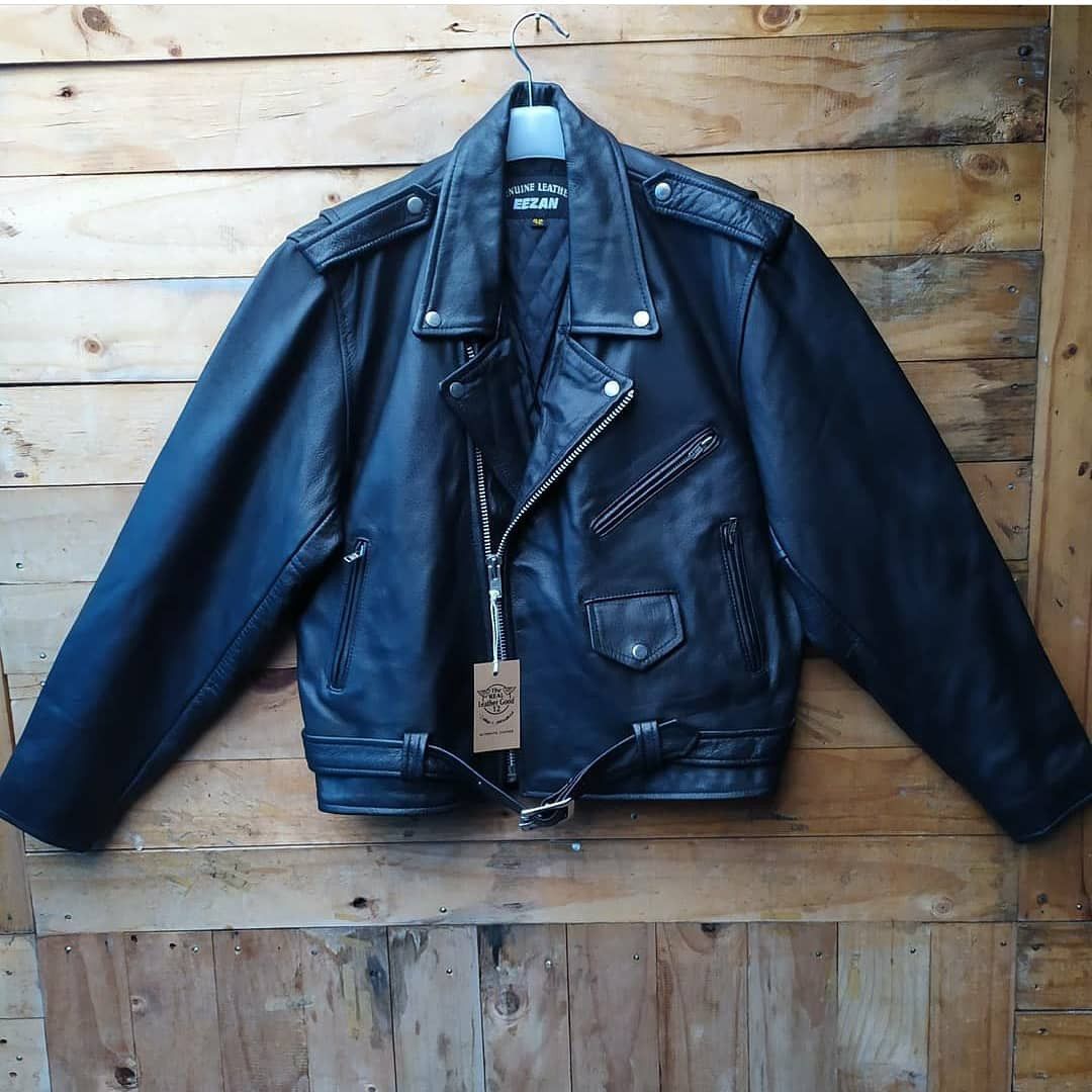 Genuine Leather EEZAN LEATHER RAMONES PERFECTO JACKET | Grailed