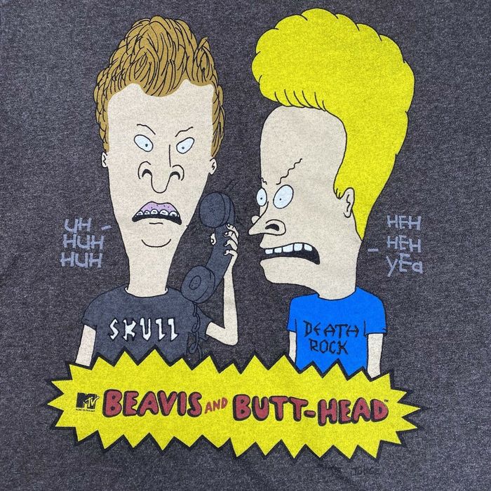 Mtv 2010 Beavis and Butthead T-Shirt MTV Skull Death Rock | Grailed