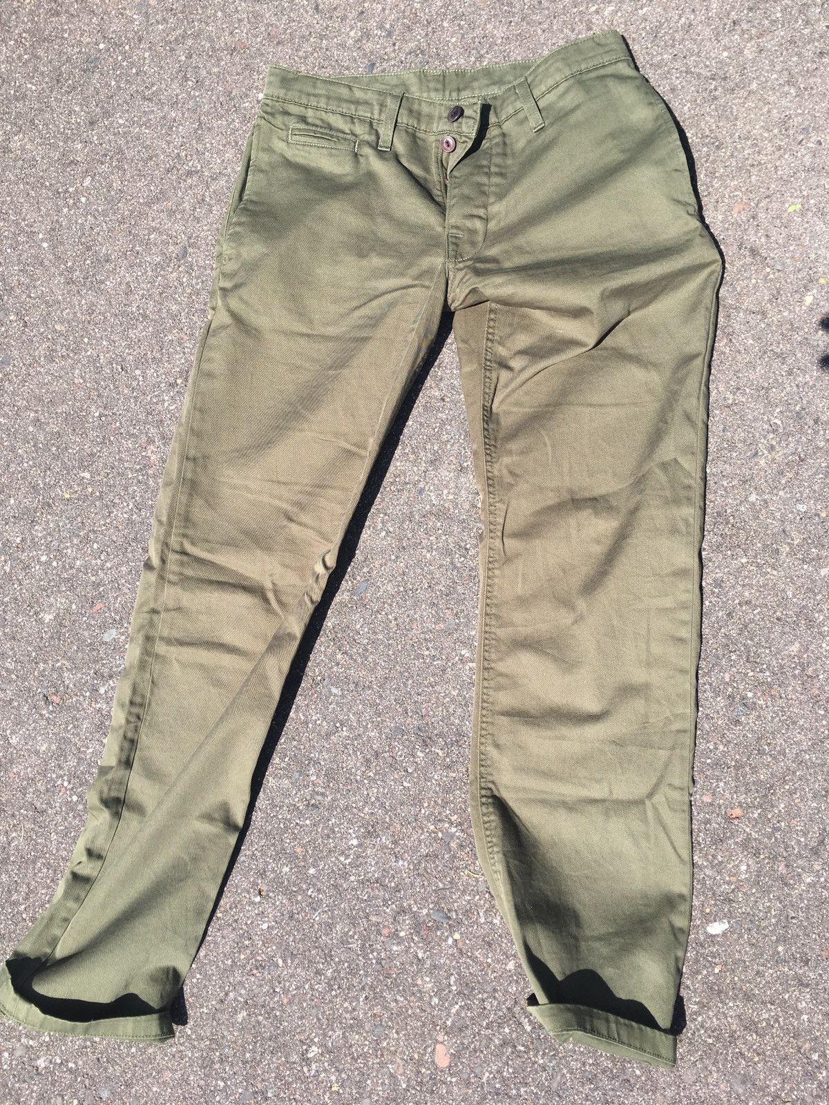 Left Field Nyc Chinos / Olive Green | Grailed