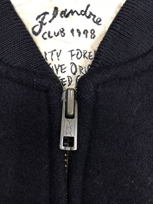 Varsity Jacket Flandre Club FDC Fine Black Varsity Jacket | Grailed