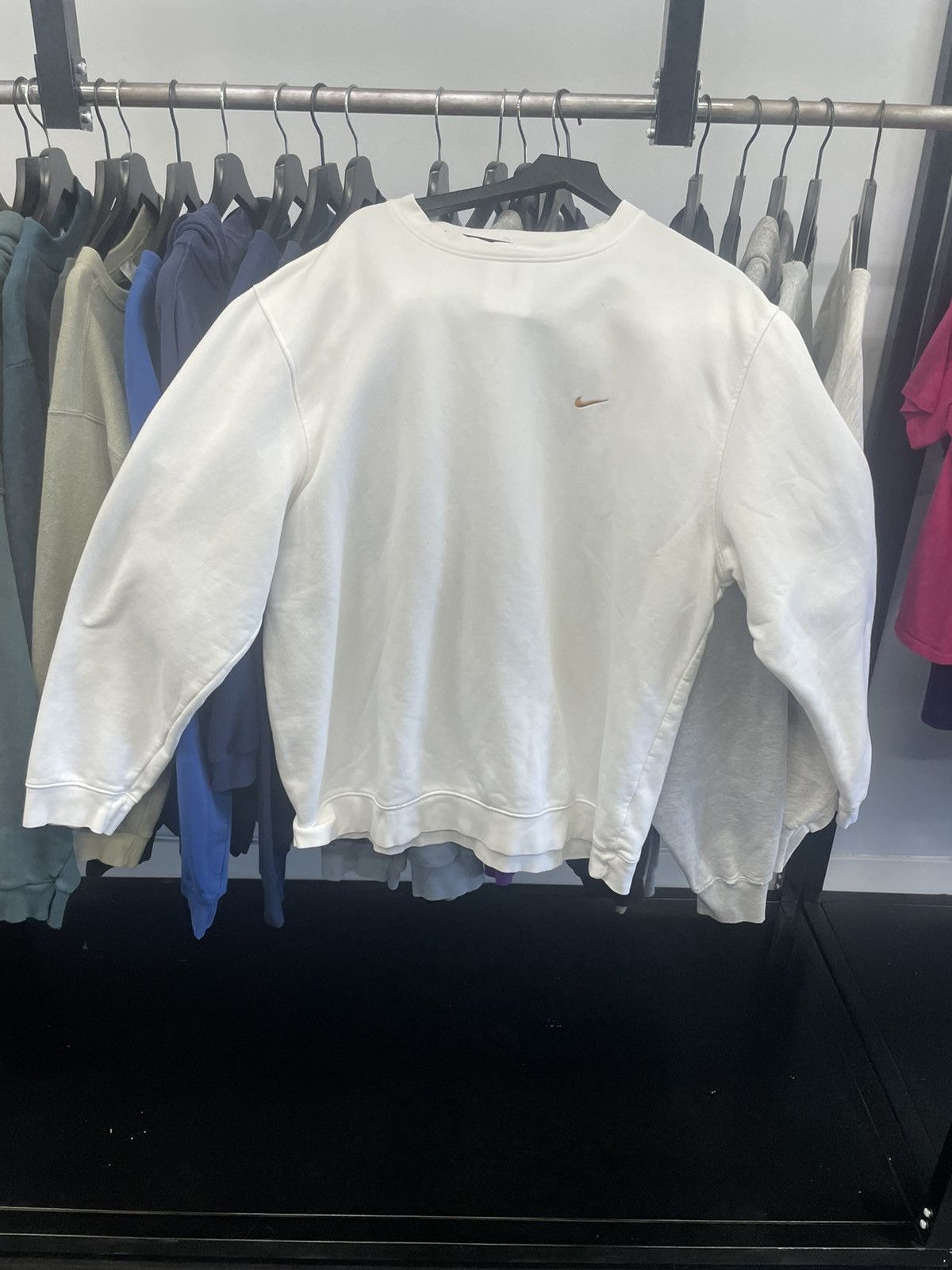 Nike Nike Crewneck with gold check mark | Grailed