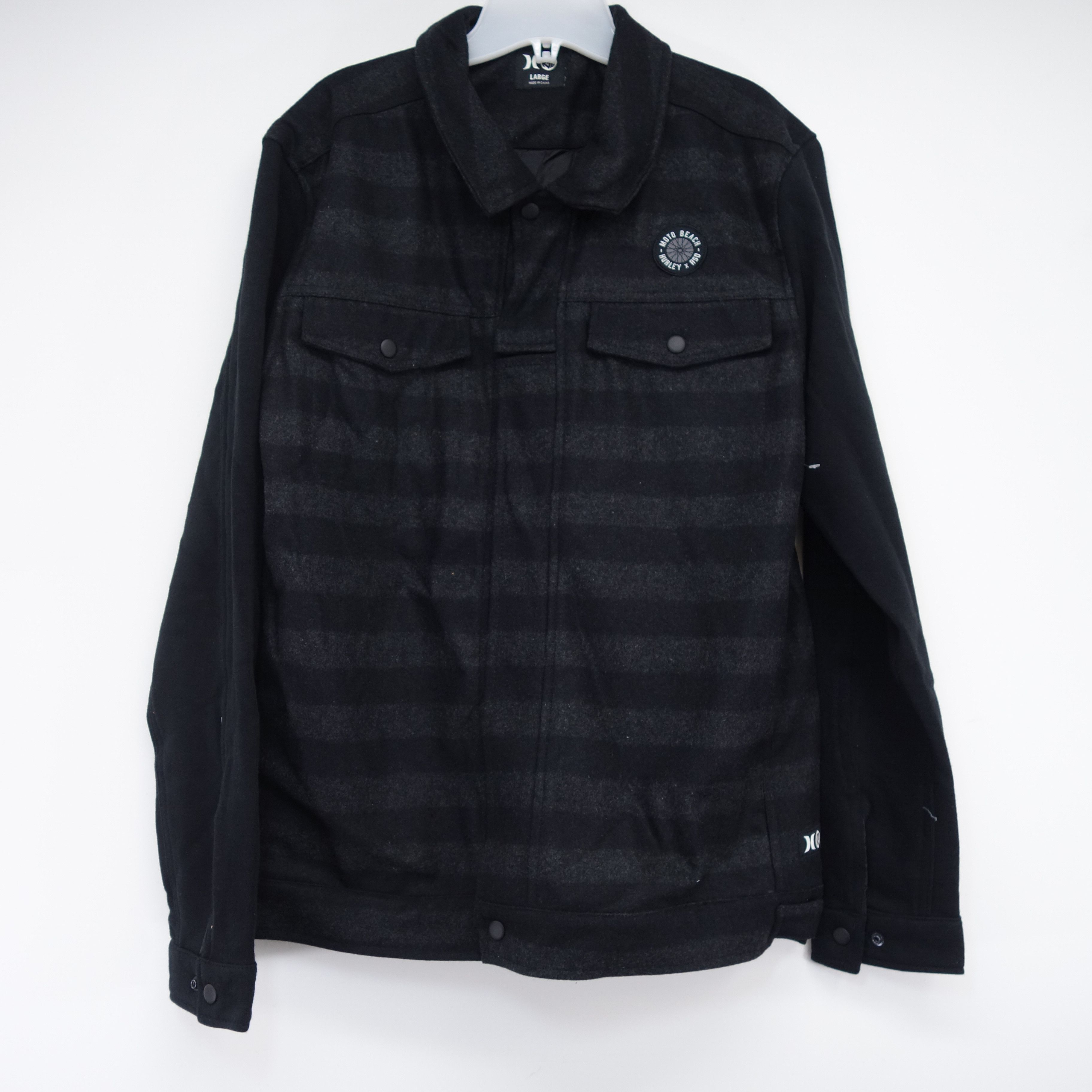Hurley × Rare × Roland Sands Designs Thick Warm Cozy Button Black ...
