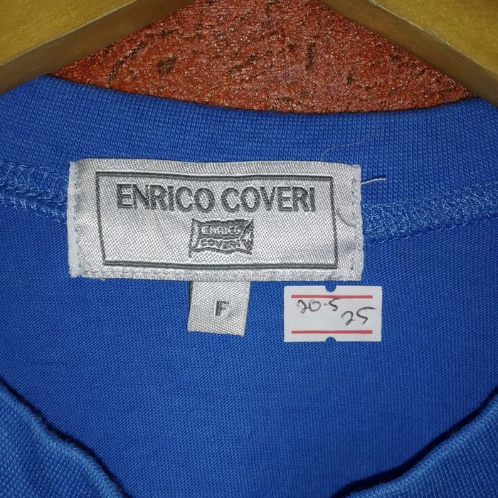 Vintage Vintage Enrico Coveri Colourful Logo Design T-shirt | Grailed