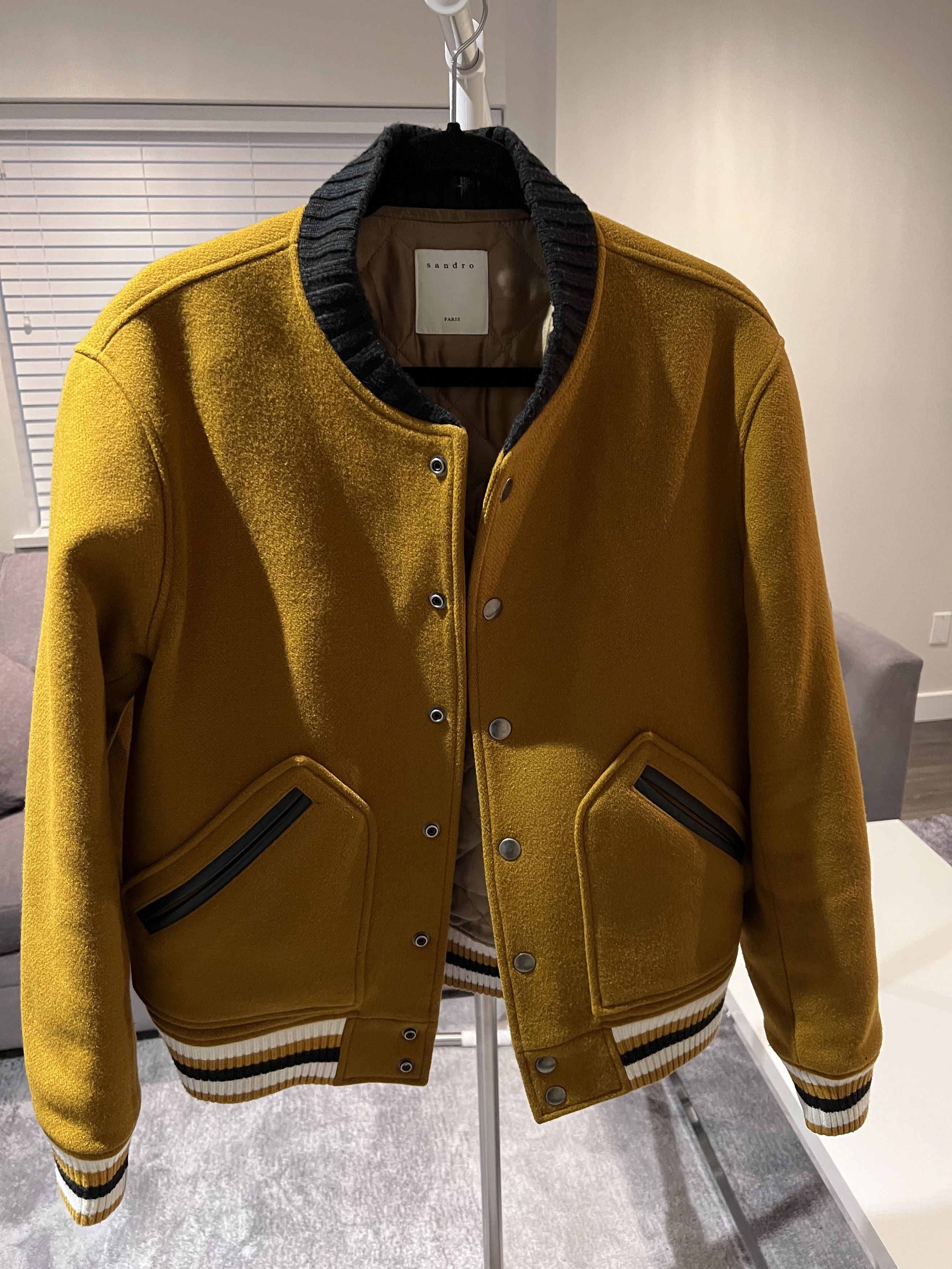 Sandro Woolcloth Varsity Jacket | Grailed