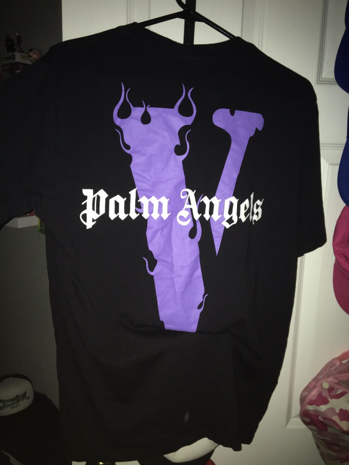 Vlone Vlone X Palm Angels Purple Tee | Grailed