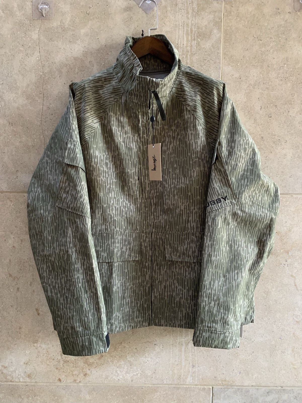 Stussy Stussy Camo Waterproof Rain Jacket | Grailed