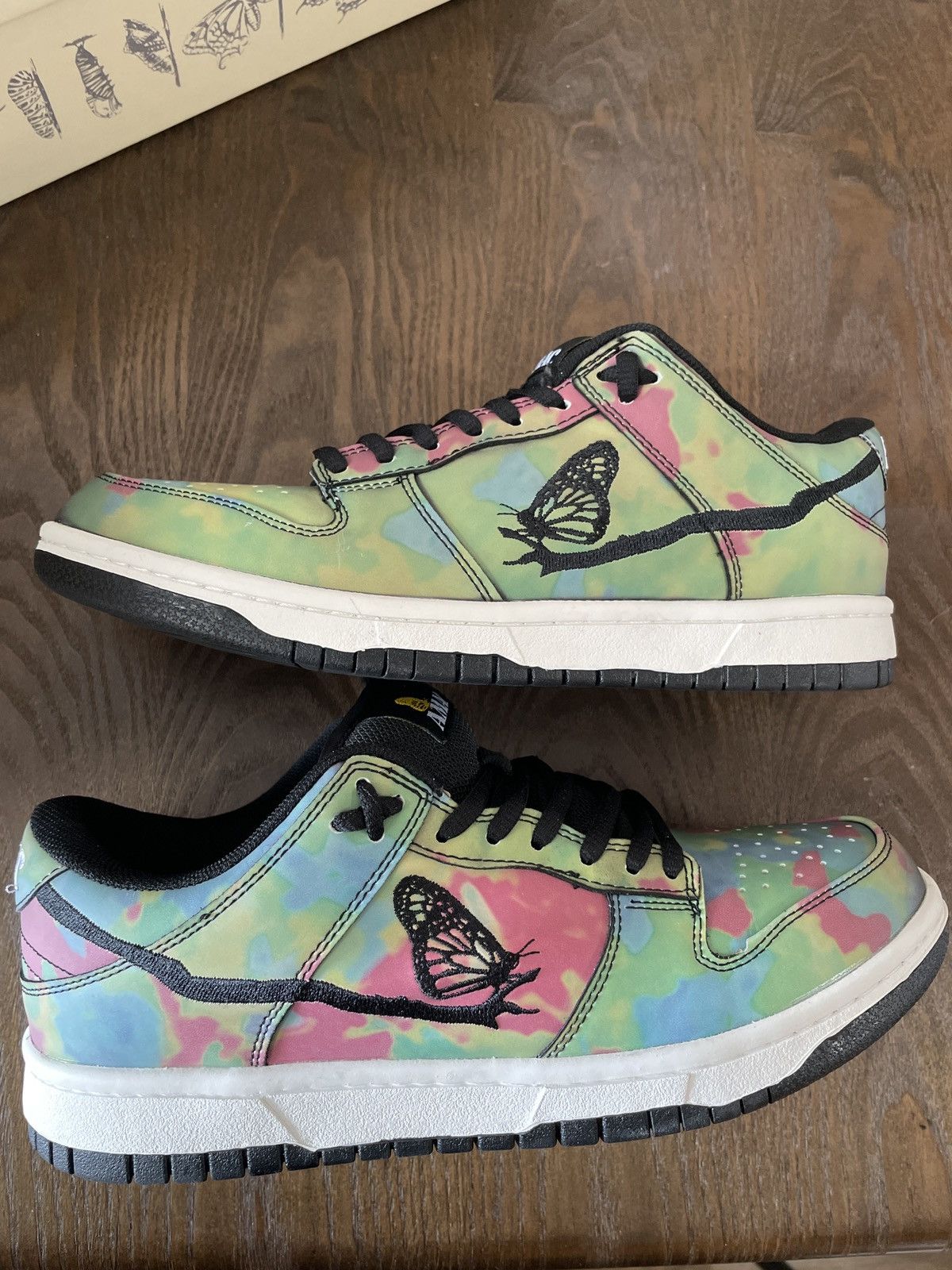 Amac × Custom *IN HAND* AMAC Custom Thermo Butterfly Dunk Low | Grailed