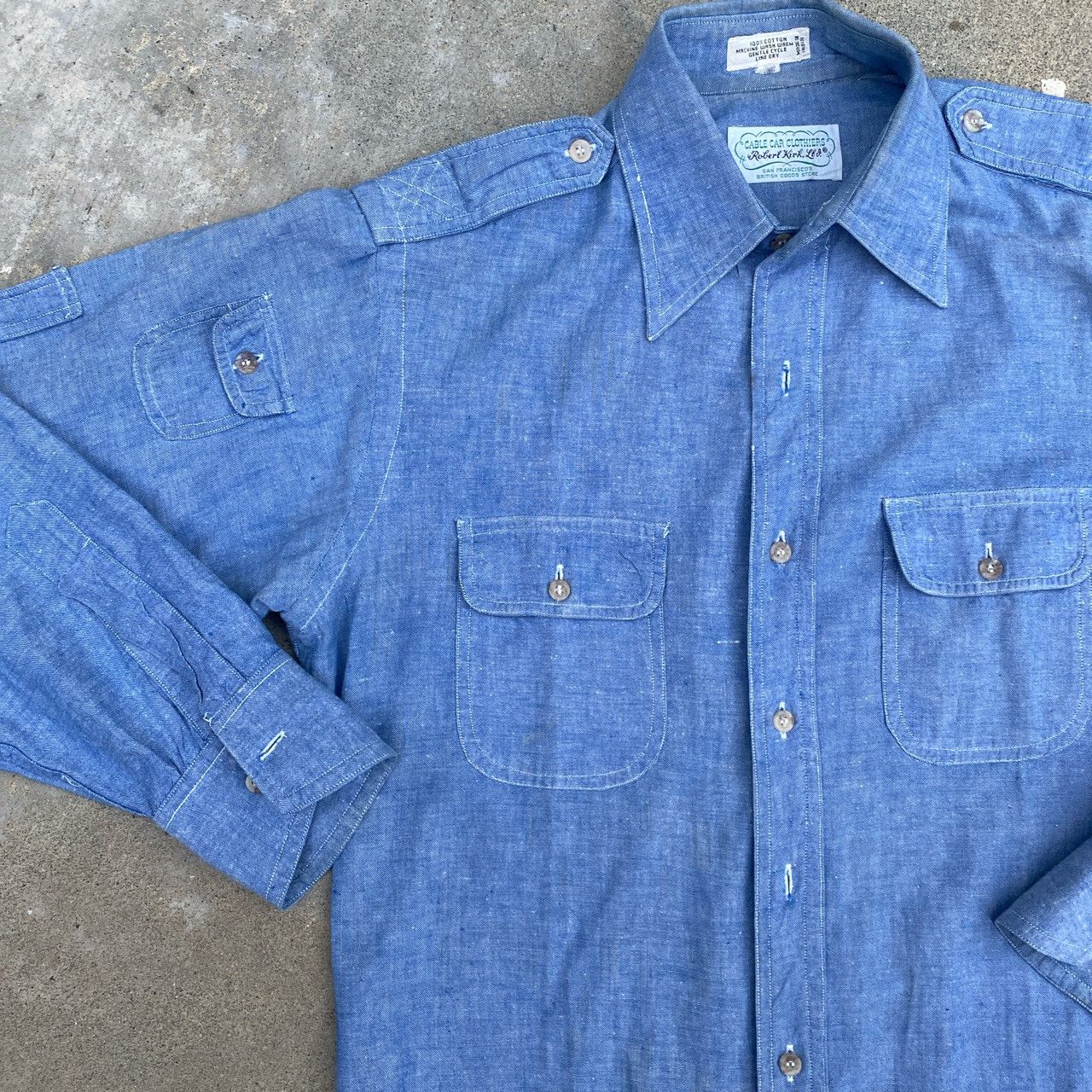 Vintage Vintage 80s cable car san francisco British button down | Grailed