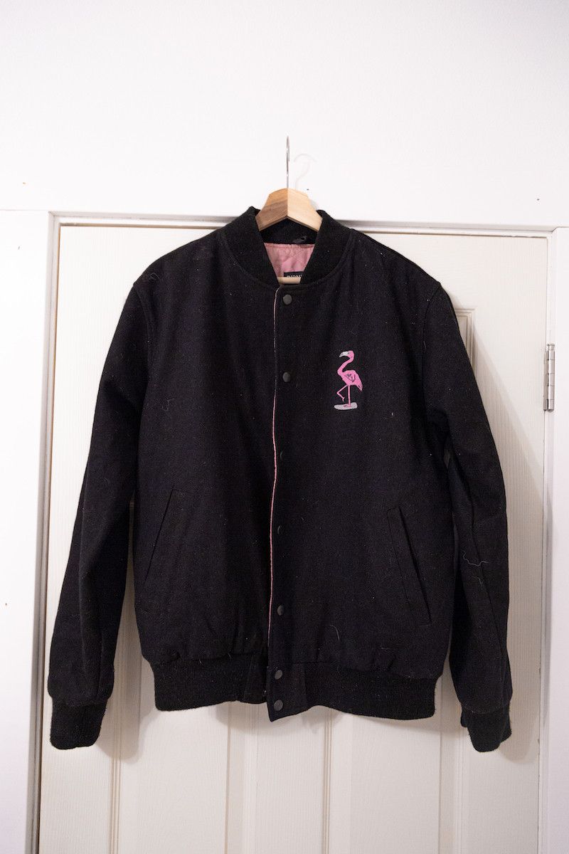 RIPNDIP Flamingo Varsity Jacket | Grailed