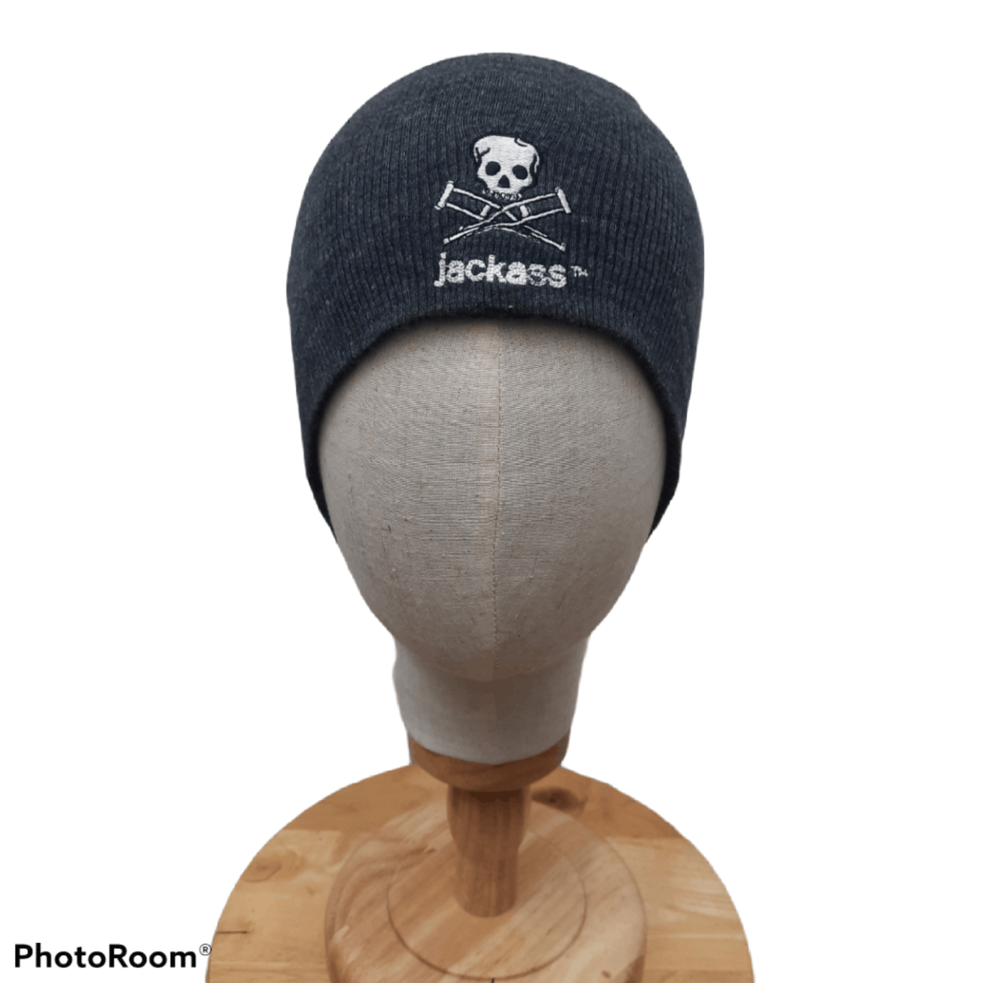 Movie Jackass skull movie embroidery design beanie hat | Grailed