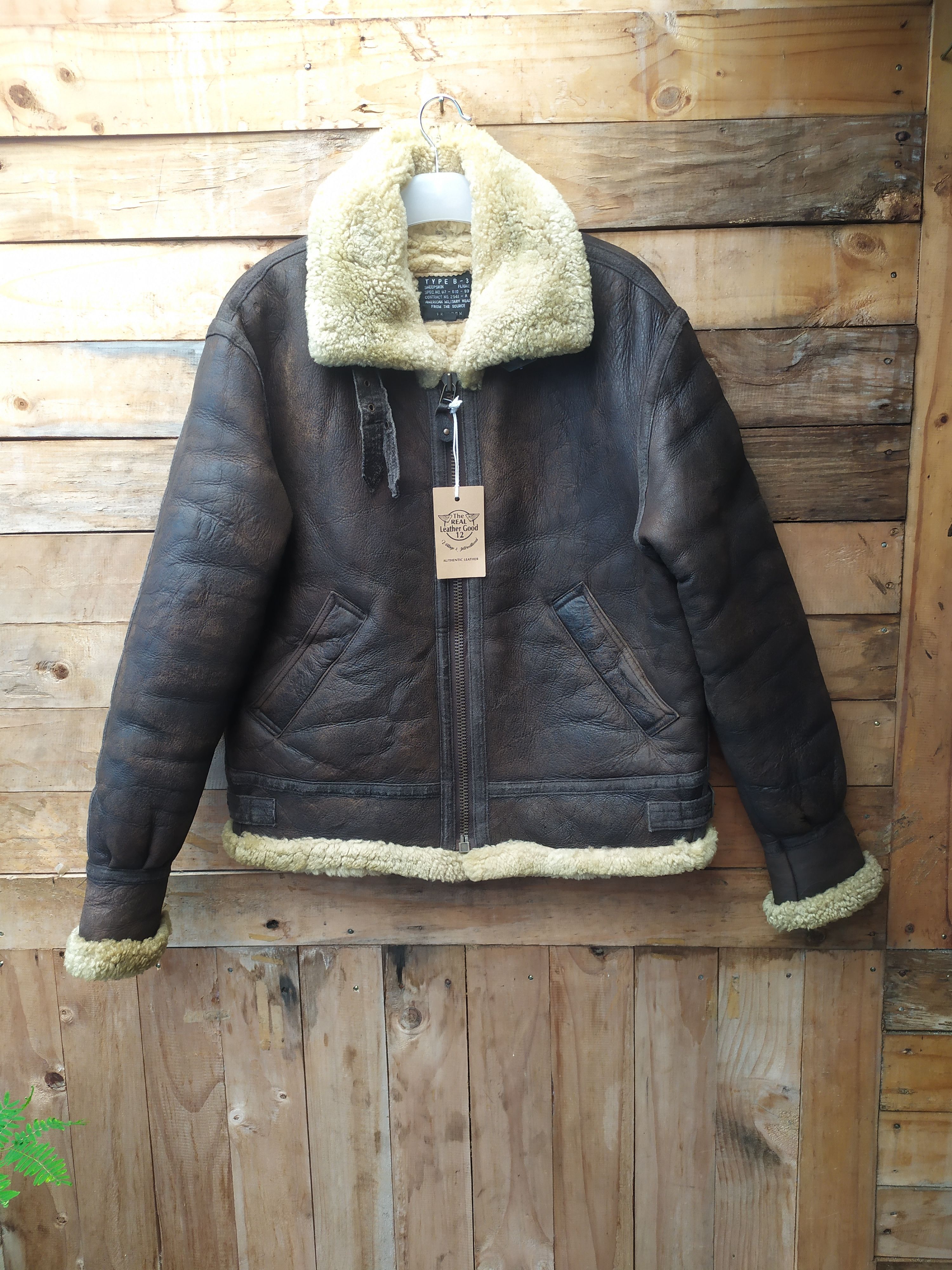 Leather Jacket FREEDOM LEATHER TYPE B3 SHEEPSKIN U.S.A.AF FLIGHT JACKET ...