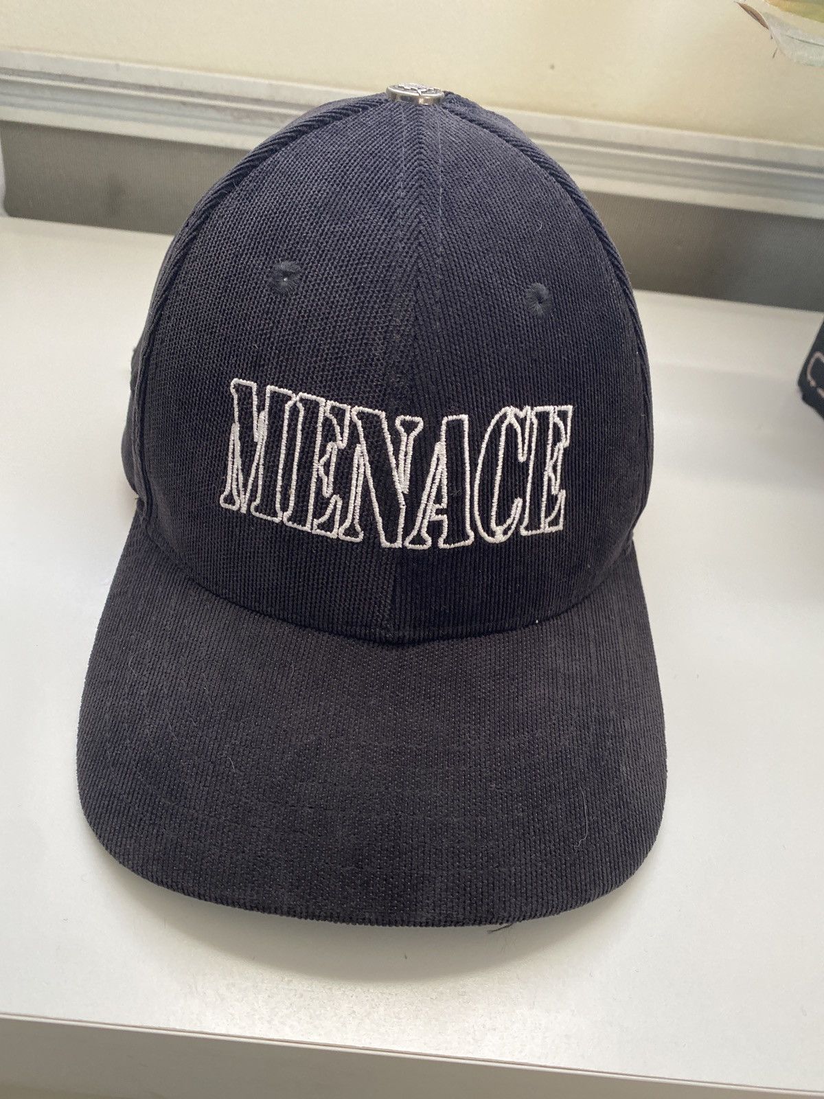 Menace MENACE LA Black Corduroy adjustable hat | Grailed