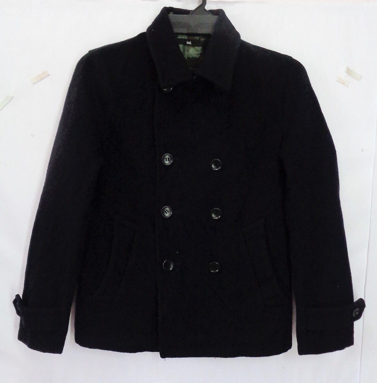 Designer SOL. Camo-Lined Made in Japan Peacoat Heavy Jacket Coat | Grailed