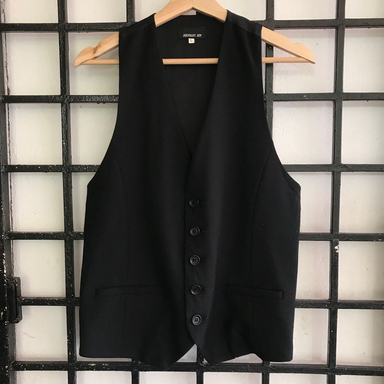 Absolut Joy 🔥 Vintage ABSOLUT JOY Black Vest Made in Italy | Grailed