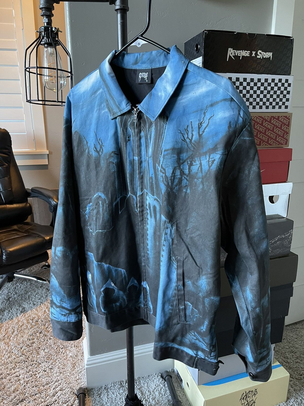 Revenge Revenge "Dark Throne" Work Jacket | Grailed