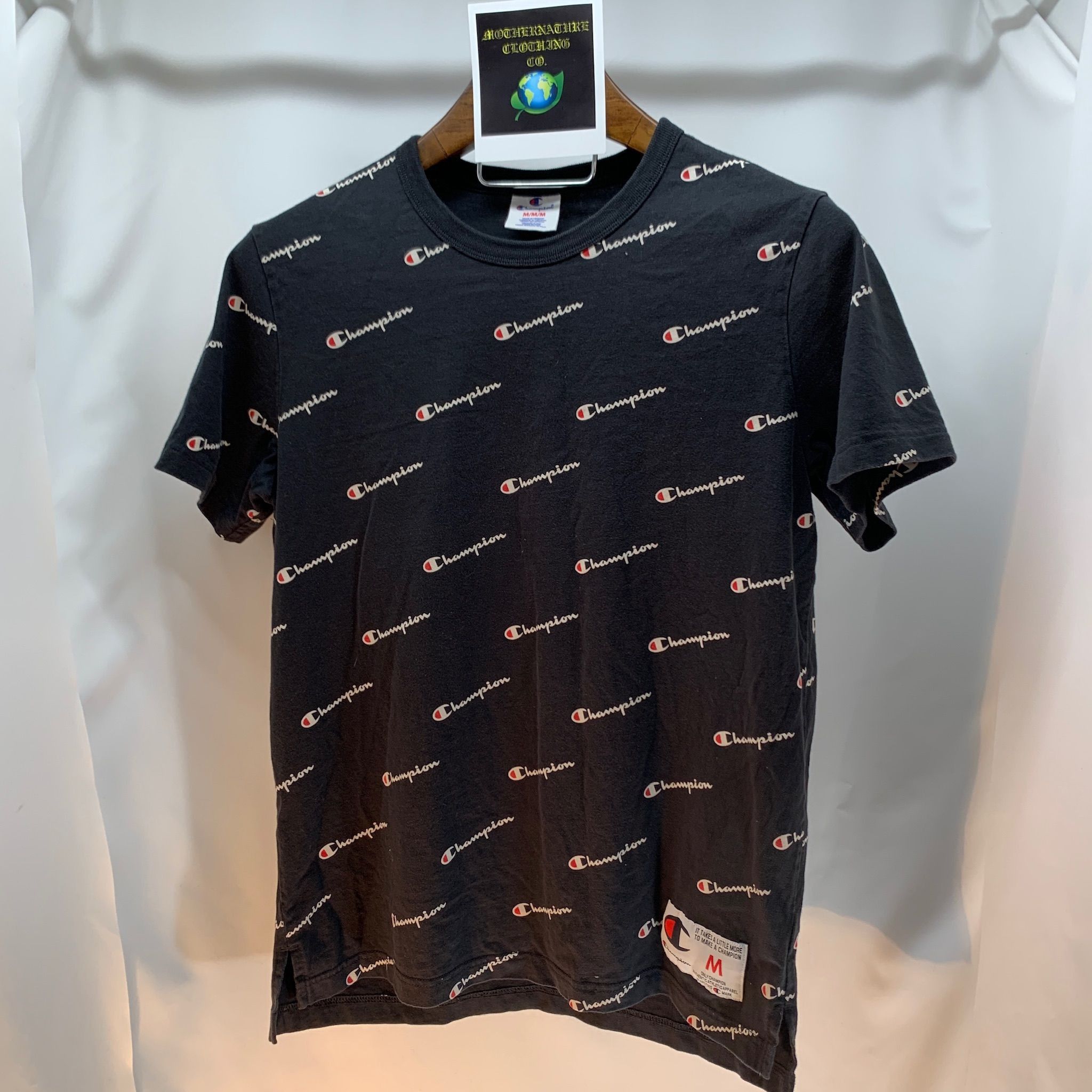 Champion CLASSIC CHAMPION MONOGRAM LOGO S/S T SHIRT | Grailed