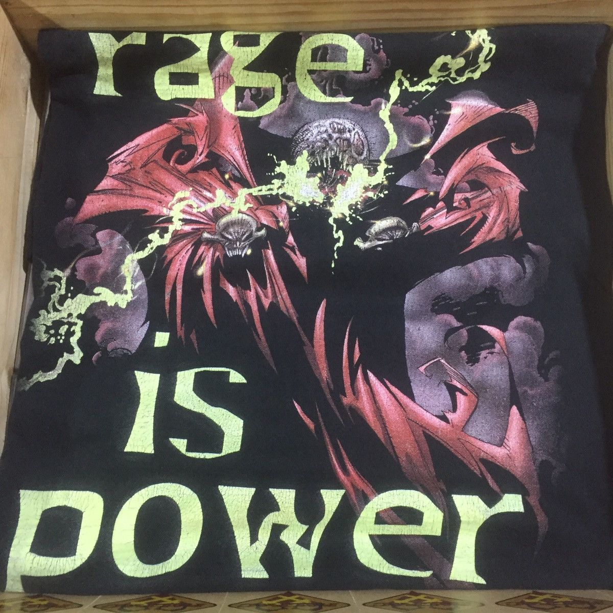 Vintage Vintage SPAWN “Rage Is Power” Two Side prin singlestitch tee ...