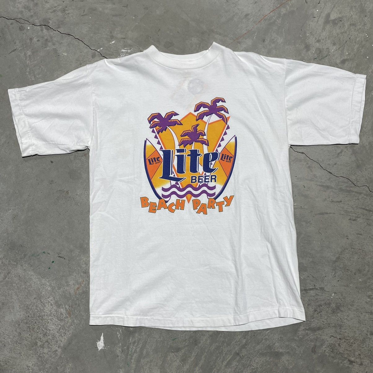 Art × Miller High Life × Vintage Miller Lite Beer Promo Beach Party 80s ...