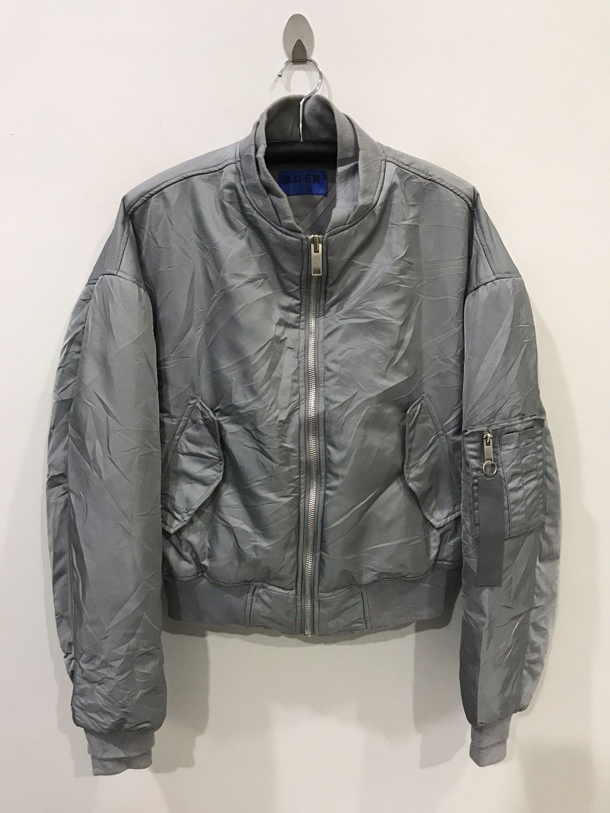 Designer ADER ERROR Silver Bomber Jacket | Grailed