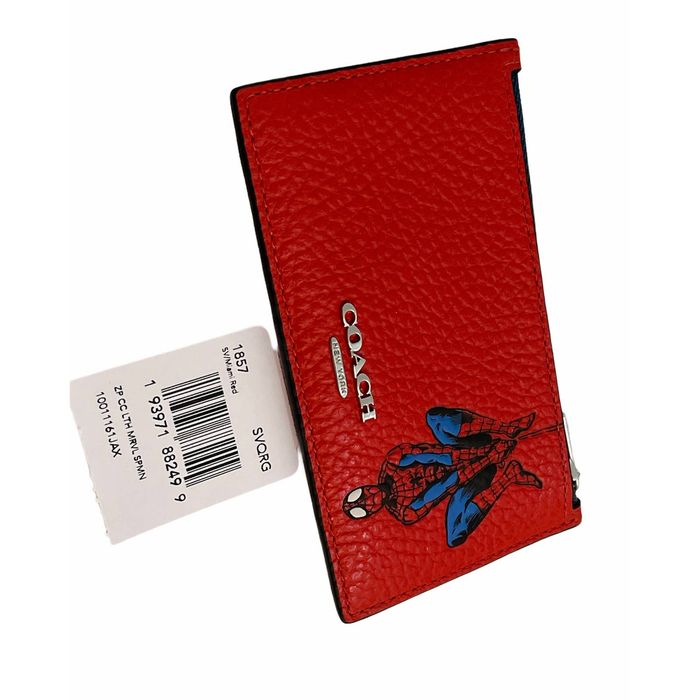 Coach Coach X Marvel Spiderman Zip Card Holder Wallet New | Grailed