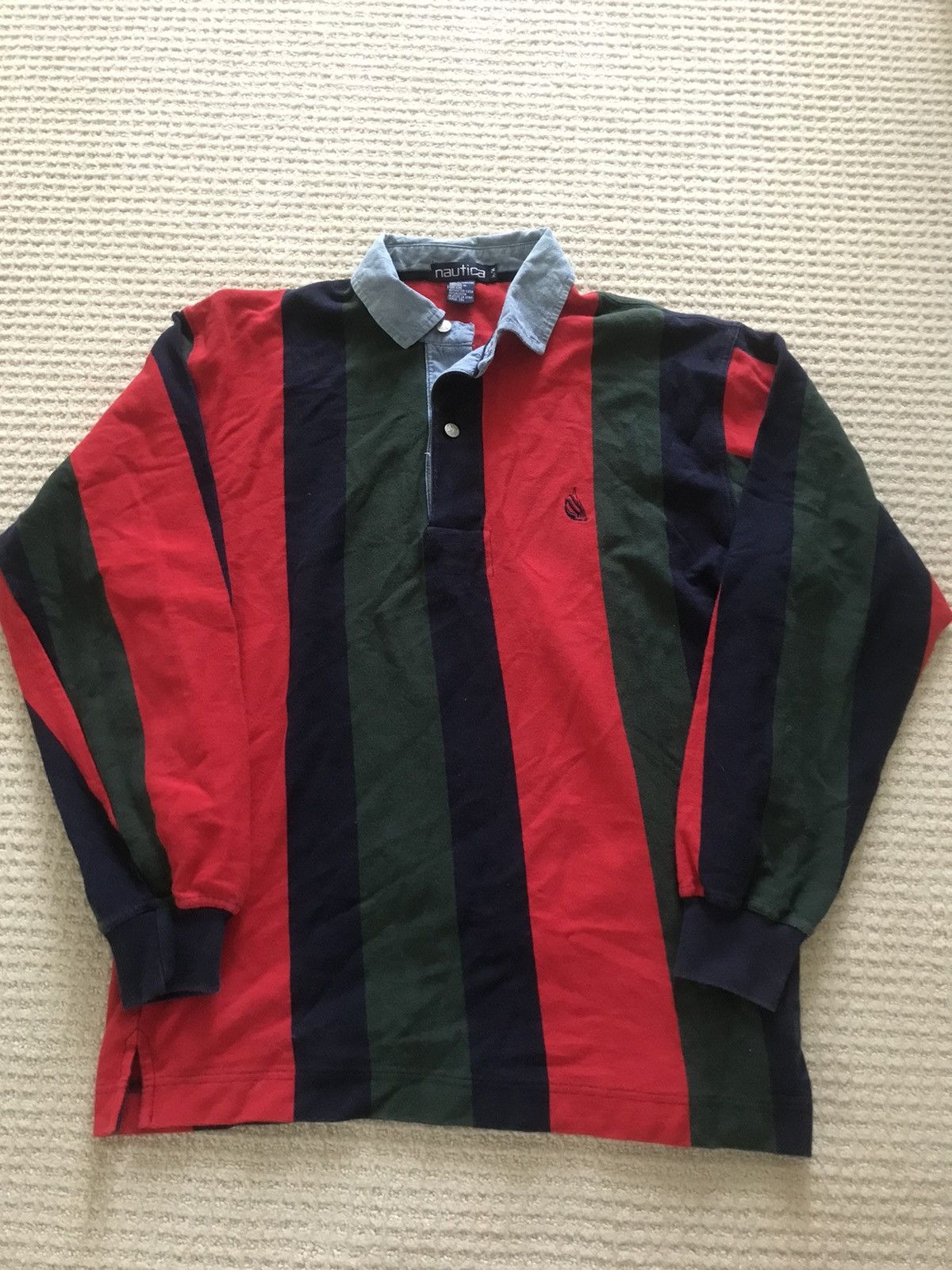 Vintage Vintage Nautica Longsleeve Rugby 90s | Grailed