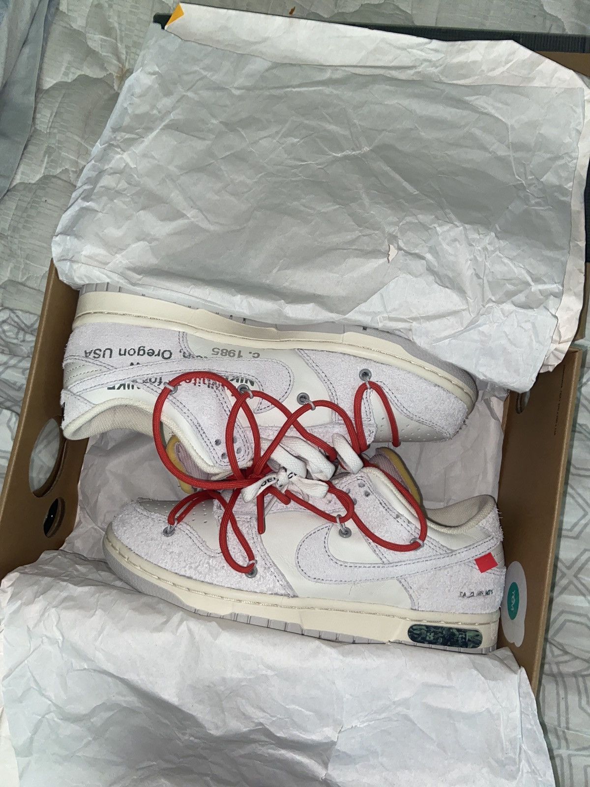 Nike × Off-White Nike Dunk Low Off White Lot 33 | Grailed