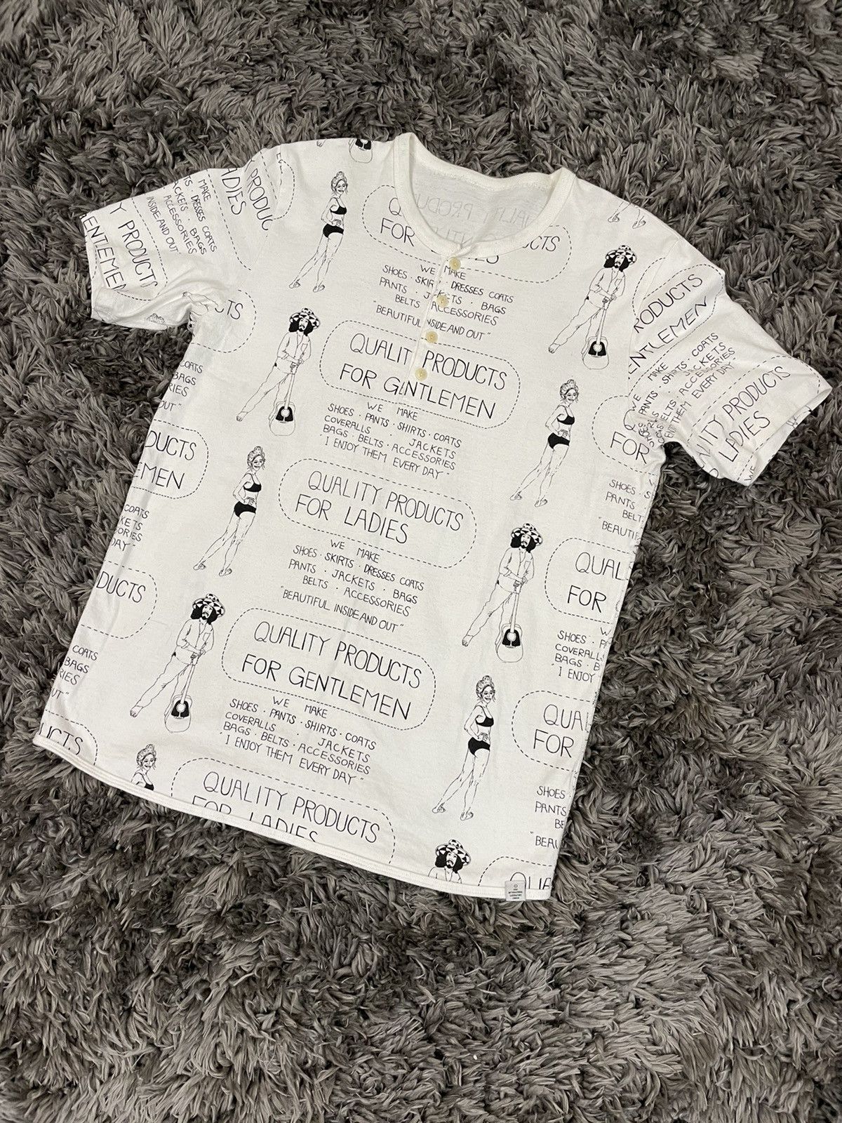 Visvim Visvim All over print sublig Henley shirt quality garments | Grailed