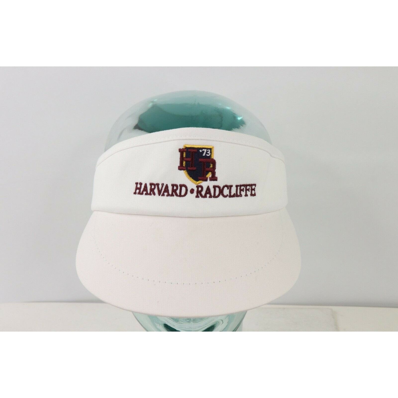 Vintage NOS Vintage 90s Harvard Radcliffe University Visor Hat Cap ...