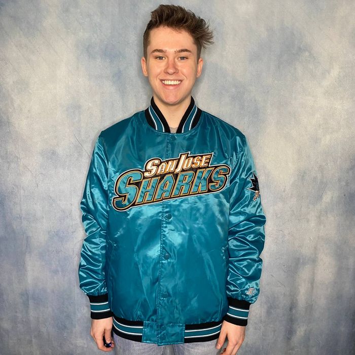Starter San Jose Sharks Satin Jacket Starter | Grailed