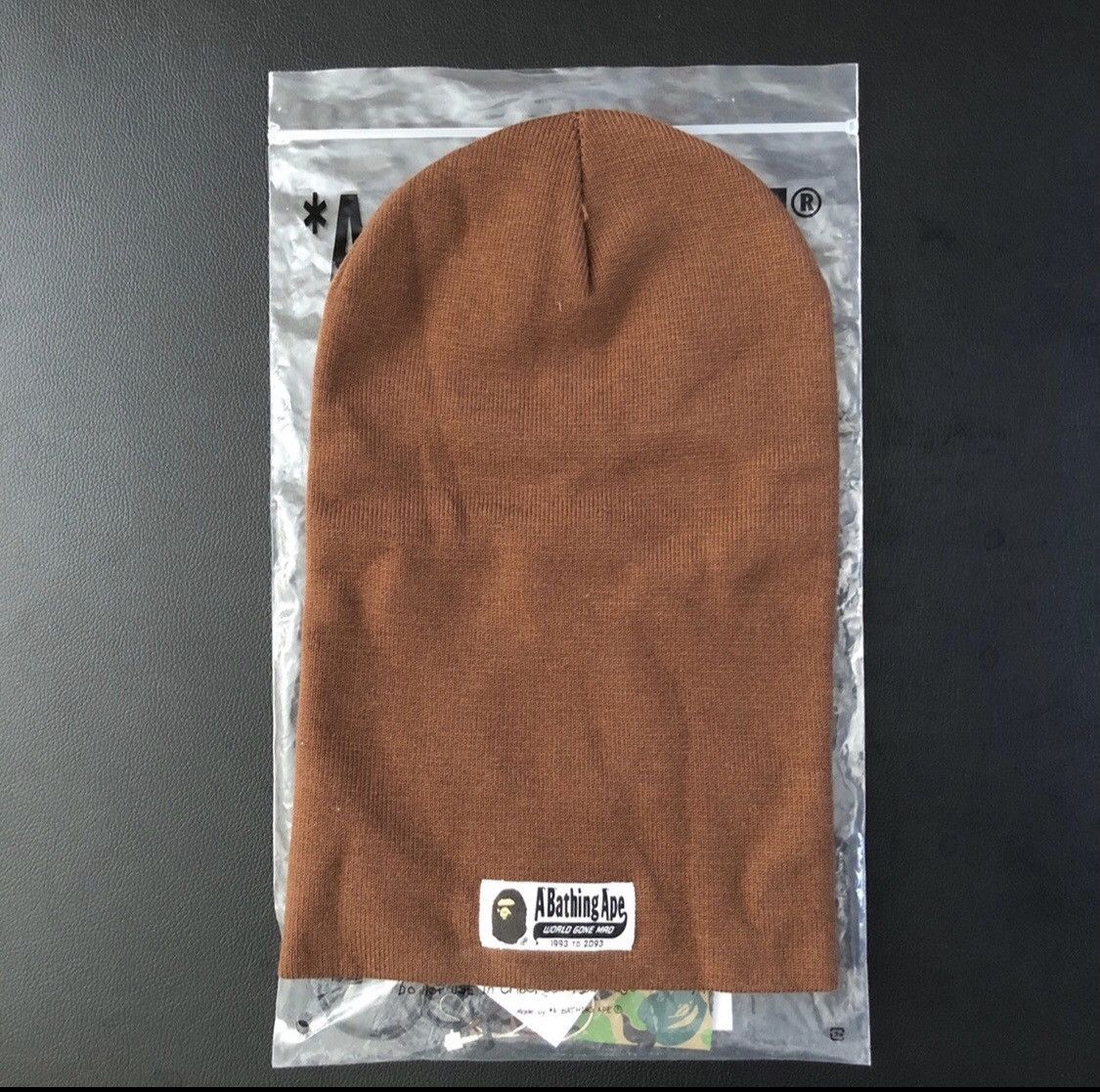 Bape Bape Bathing Ape Head Balaclava Ski Mask Brown SS18 | Grailed