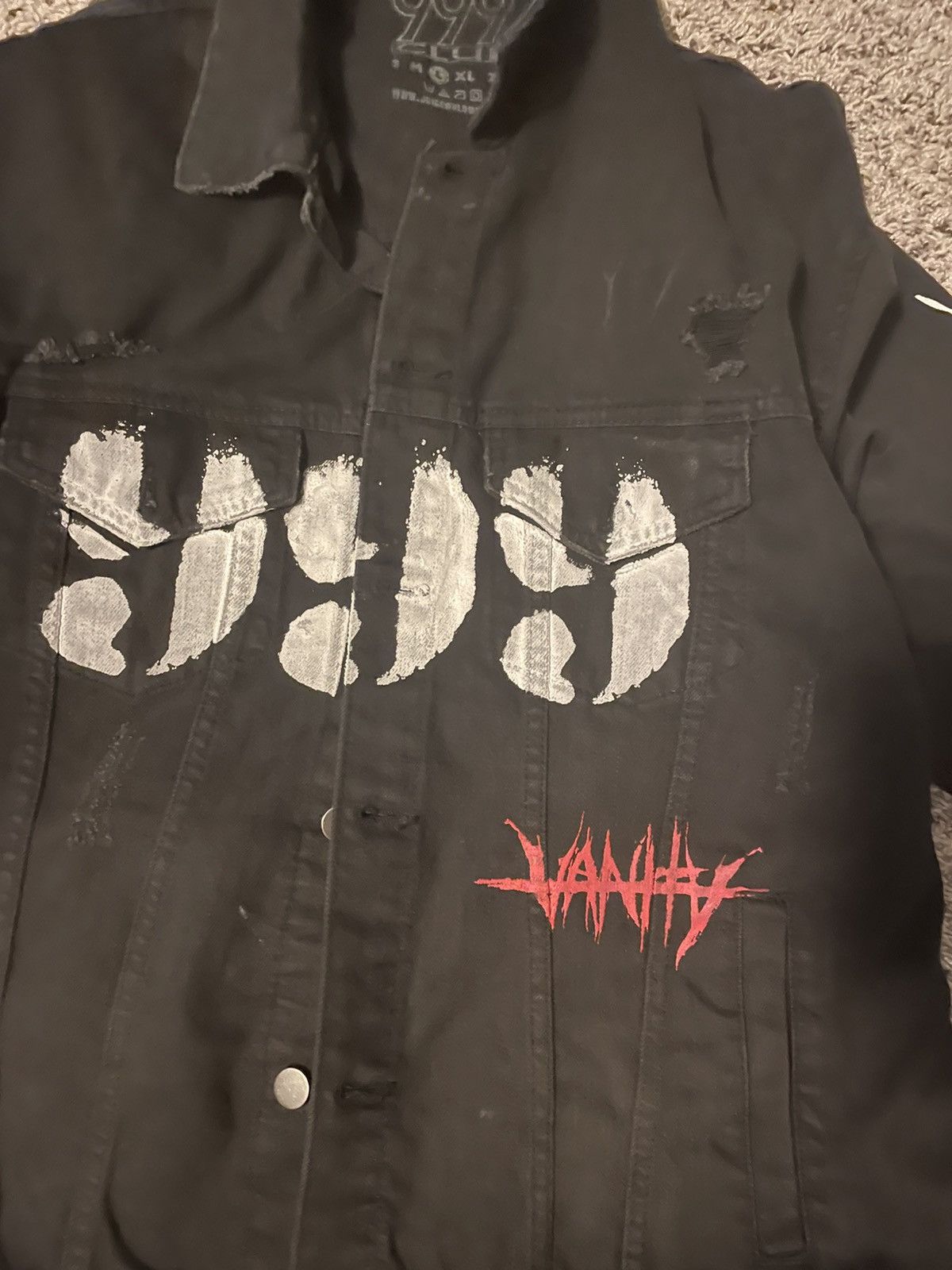 999 Club Juice WRLD Forget Me No Vanity Denim Jacket | Grailed