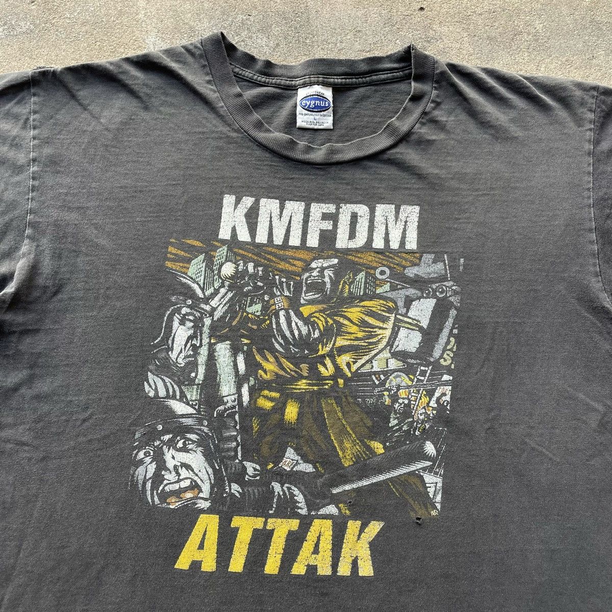 Vintage 02’ KMFDM Attak Band T-Shirt | Grailed