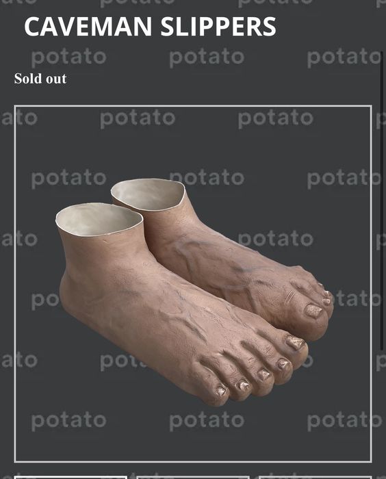 Imran Potato Imran Potato CAVEMAN SLIPPERS (OS) | Grailed