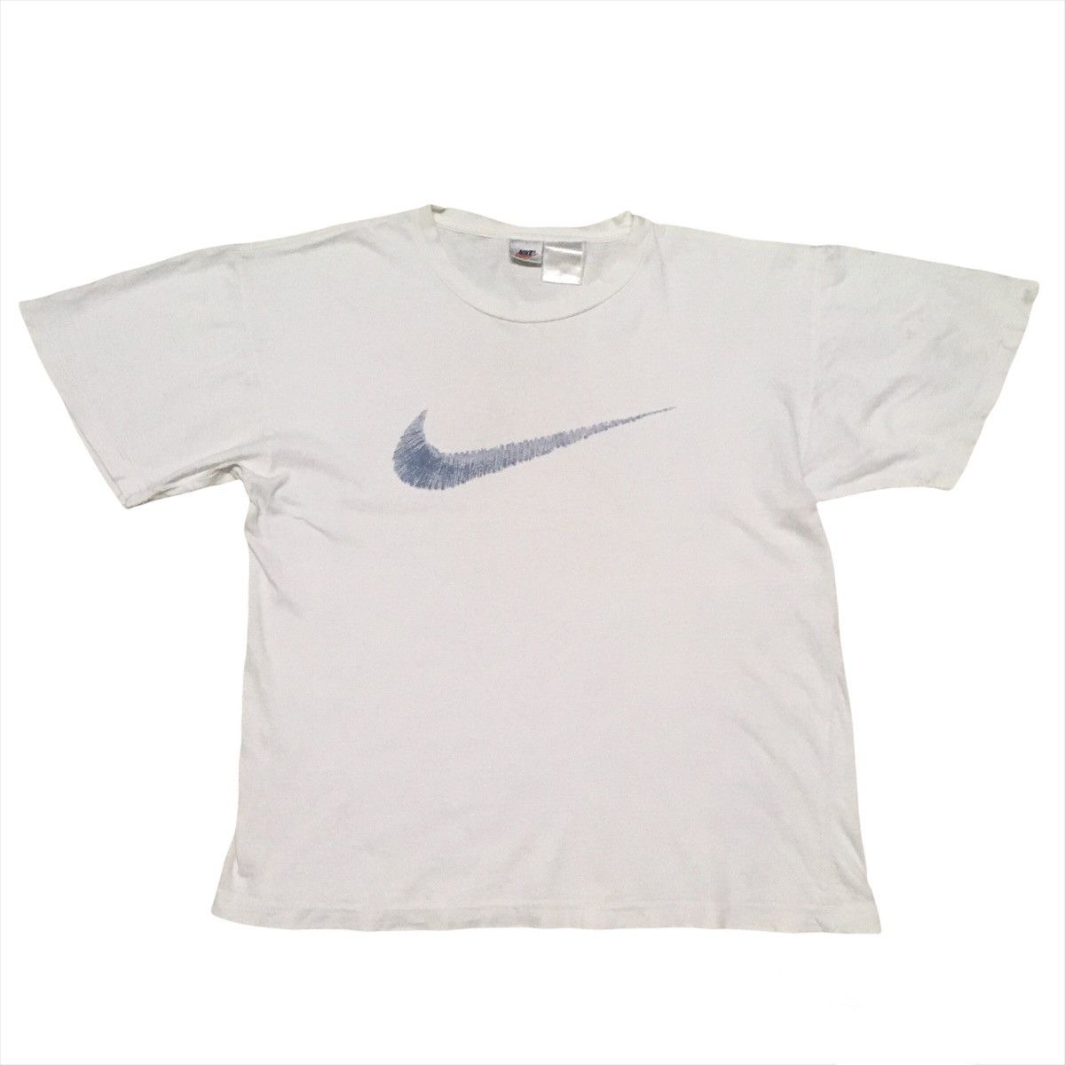 Nike Vintage Nike Big Swoosh Logo Distressed T Shirt | Grailed