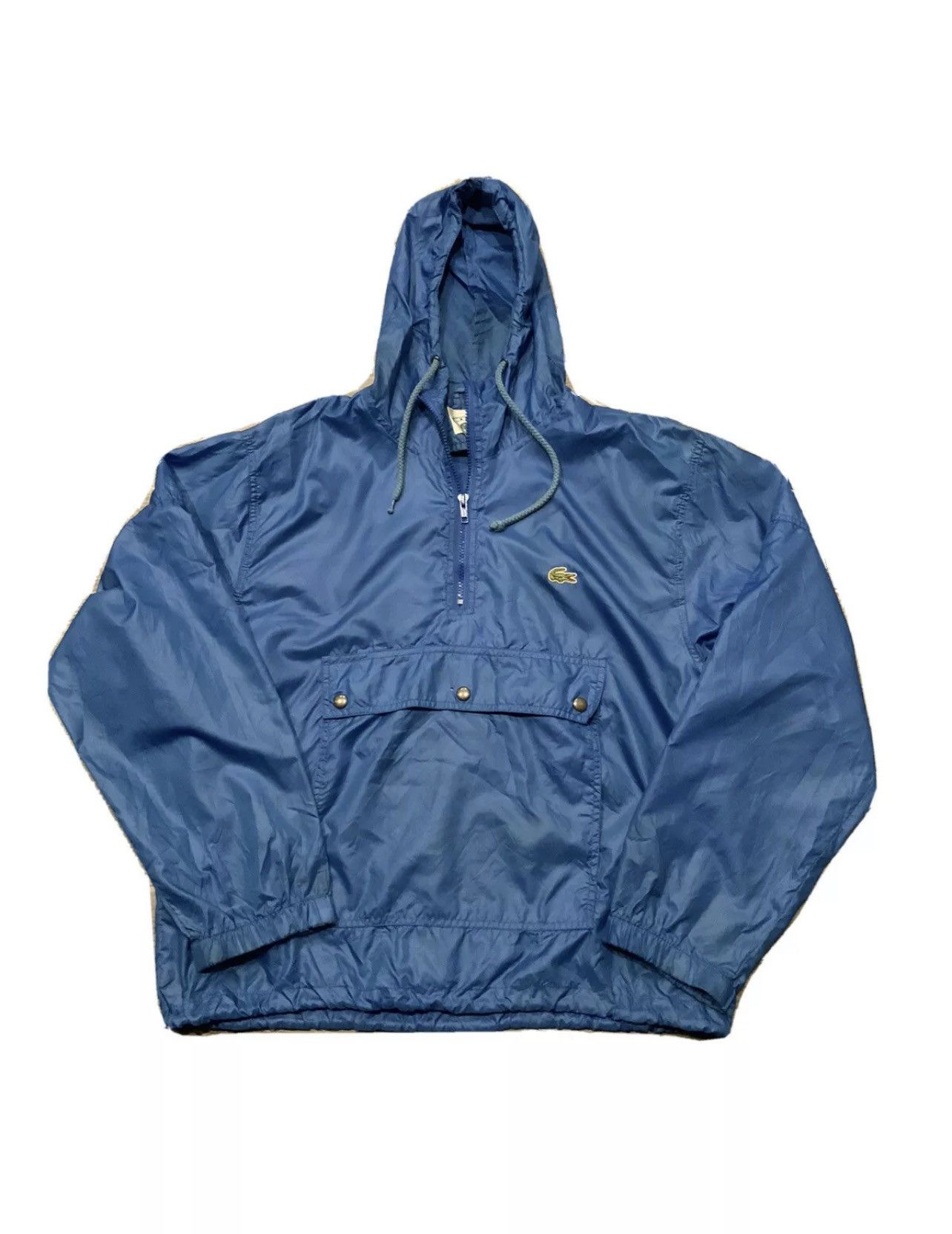 Vintage VTG 80s Izod Lacoste Windbreaker Anorak Shiny 1/2 Zip Jacket ...